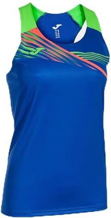 Joma Débardeur Femme Elite X T-Shirt, Royal/Vert Fluorescent, XS