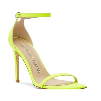 Stuart Weitzman Nudistcurve 100 Sandale - - Shoes - Damen - Gelb - 37 1/2 EU
