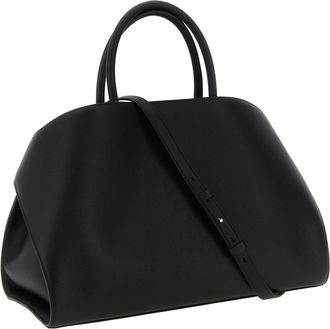 Ferragamo Calfskin Leather Top Handle Bag - Black