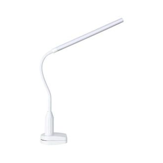 Eglo LED Klemmlampe Laroa, Klemmleuchte mit Touch, dimmbar in Stufen, neutralwei&szlig;, Schreibtischlampe aus Kunststoff, Klemmspot in Wei&szlig;, LED Leselampe mit K
