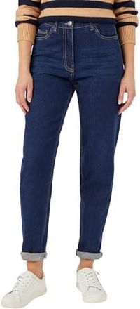 Damart Jean Coupe Mom pour Femme, Coupe Standard, Denim Fonc&eacute;, 40