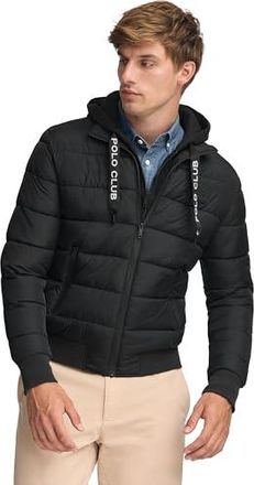 Polo Club Veste pour Homme avec Fermeture Zipp&eacute;e de couleur Noire avec logo Coupe Regular - Poches