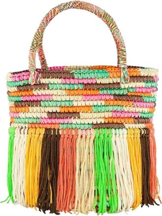 Sensi Studio Femme, Sacs, Multicolore, Taille: ONE Size Sac Bébé à Franges Pastel