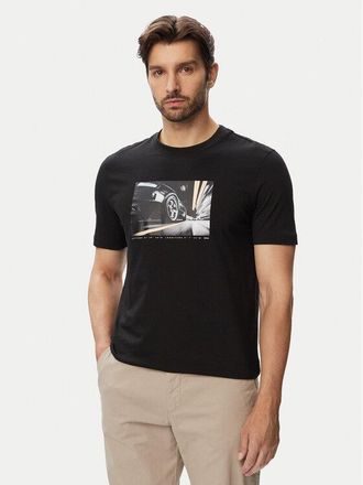 HUGO BOSS T-Shirt Te Motors 50566627 Schwarz Regular Fit
