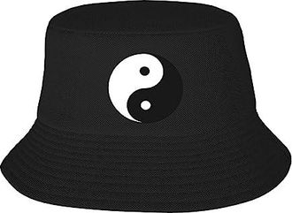 Generic Chapeau De Seau Tai Chi Ying Yan Chapeau De P&ecirc;che Mode &Agrave; Large Bord Bonnet De Soleil, pour Sports, Chasse, Plage, 56-58cm