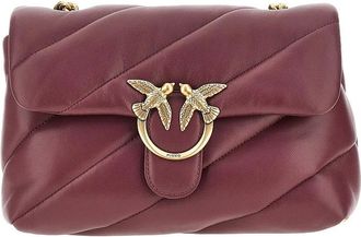 Pinko Pinko - Love Classic Puff Bag - Femme - Sacs - Rouge - Taille: ONE Size