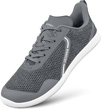 Giesswein Barefoot Hommes Schiefer 46 - Chaussures Pieds Nus en m&eacute;rinos pour Hommes, Baskets de Fitness pour Le Sport en Plein air, Chaussures de Trail, Sneaker