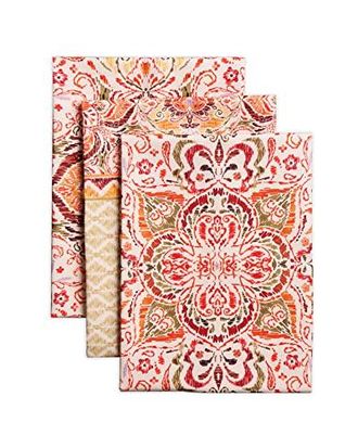 Maison d'Hermine Lot de 3 torchons de cuisine 100 % coton, r&eacute;utilisables, absorbants avec boucle de suspension pour cuisine, maison, salle &agrave; manger, cocktails, f&ecirc;tes (