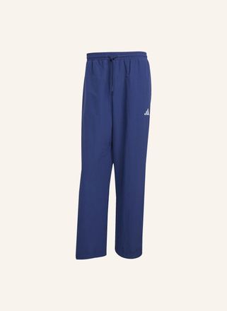 adidas Hose Essential Small Logo Woven Open Hem blau