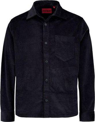 HUGO BOSS Herren Overshirt schwarz