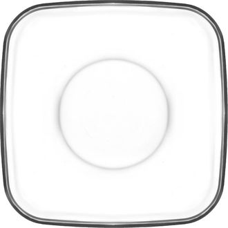 LAV 6X Klar 16.5cm Cozy Cappuccino-Untertassen aus Glas - Latt&eacute; Tee Hei&szlig;e Schokolade Cappuccino Espresso Trinken Bechers Gl&auml;ser Set mit Griff