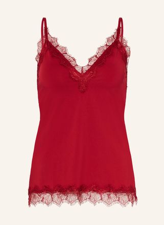 Rosemunde Top Billie Mit Spitze rot