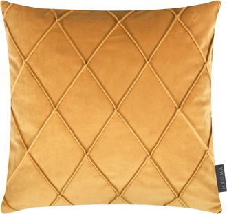 Magma Heimtex Samt-Kissenhülle Nobless 2er-Set wunderbar weich und atmungsaktiv Made in Germany (ca. 50 x 50 cm, Gold)