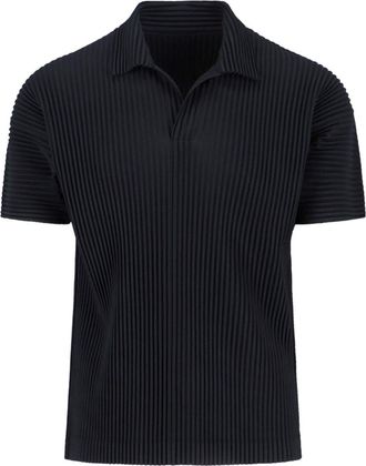 Homme Pliss&eacute; Issey Miyake Pleated Polo Shirt