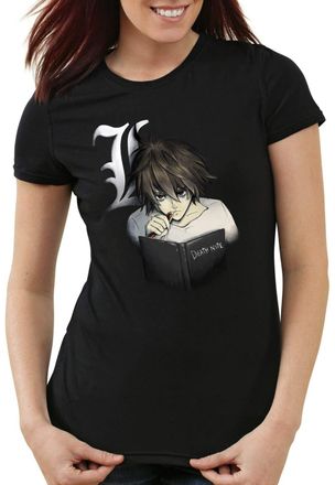 style3 Who is Next? Damen T-Shirt Death Notizbuch Anime Manga Note Death, Gr&ouml;&szlig;e:M