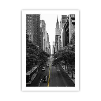 Arttor Wandposter Art Prints 50x70cm Poster ohne Rahmen Broadway New York Küche Wanddeko Bild Wand Kunstdruck Deko Wandbilder Dekoration Wohnzimmer Schlafzim