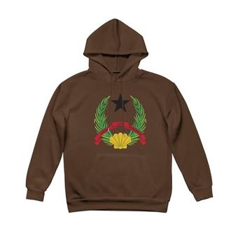 Generic Sweatshirts &Agrave; Capuche Hommes Doublure Polaire Imprim&eacute; Graphique Guin&eacute;e-Bissau Embl&egrave;me National Pull Hoodie Hauts Streetwear Vintage Pull De D&eacute;tente At