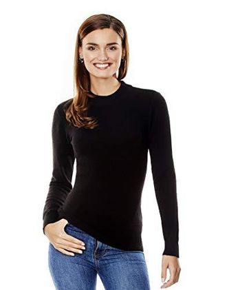 Vincenzo Boretti Pull-Over tricoté Femme, Coupe Normale, Manches-Langues, col Montant côtelé, Style de Mode Classique-Chic, Chaud pour lhiver et lautomne, Haute qualit