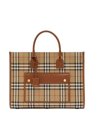 Burberry Mittelgro&szlig;e Freya Handtasche - Braun