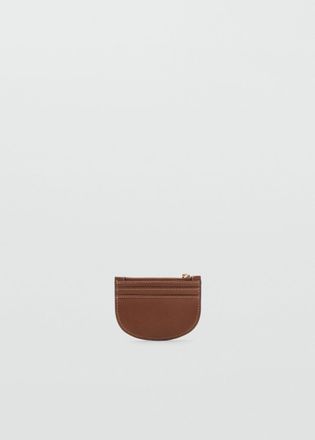 Mango Mini-Kartenetui mit Perlenbesatz mittelbraun - Damen - Einheitsgr&ouml;&szlig;e - MANGO