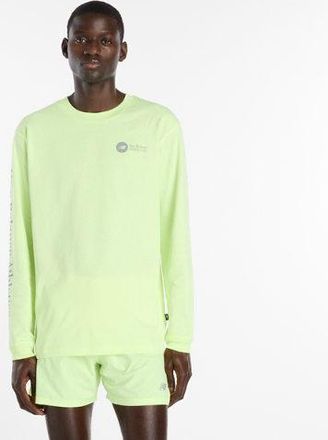 New Balance Homme Vortex Long Sleeve en Vert, Coton, Taille XL