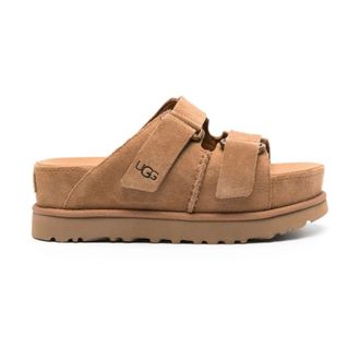 UGG Ugg, Femme, Chaussures, Brun, Taille: 41 EU Goldenstar Hi Slide Chaussures Plates