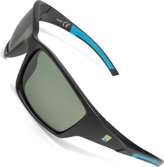 Preston Polbrille f&uuml;r Angler Floater Pro Polarised Sunglasses, Modell:gr&uuml;ne Gl&auml;ser/schwarzer Rahmen