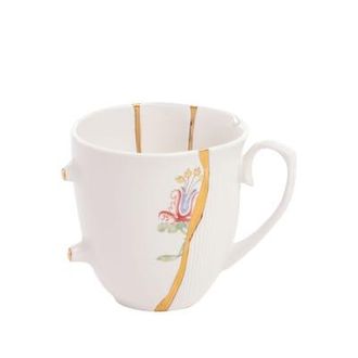 Seletti Mug Kintsugi - Blanc - Or - Designer Marcantonio