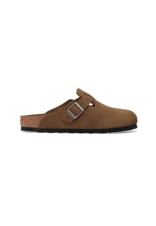 Birkenstock Herren Pantoletten BOSTON SOFT FOOTBED SUEDE