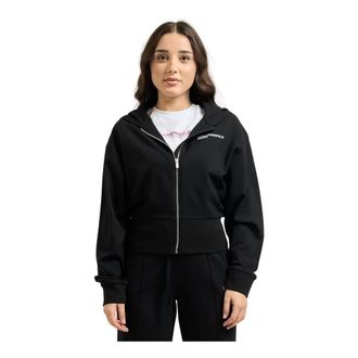 Karl Lagerfeld Femme, Sweatshirts et sweats &agrave; capuche, Noir, Taille: 38 FR SweaT-shirt zipp&eacute;