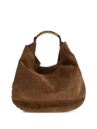 Moschino Hobo Bags - Slouchy Suede-Like Bag - Gr. unisize - in Braun - f&uuml;r Damen
