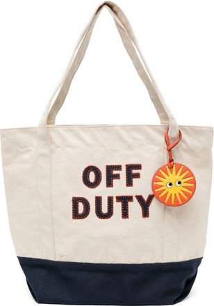 Anya Hindmarch Logo-patched Canvas Tote Bag