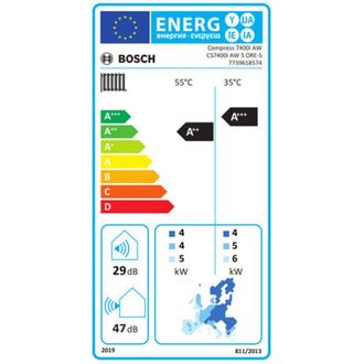 Bosch Luft/Wasser-W&auml;rmepumpe Compress CS7400i aw 5 ore, au&szlig;en, monovalent