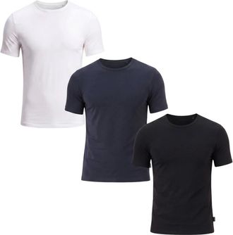 HUGO BOSS Homme, Tops, Multicolore, Taille: M T-Shirt RN 3P Bamboo