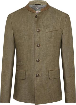 Meindl Leinen-Janker Franz mit Fischgr&auml;twebmuster und Billettasche in