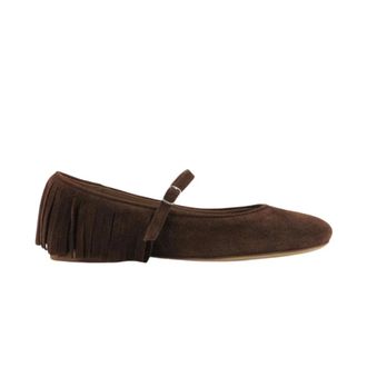 Anna F. Ballerina in Camoscio - - Shoes - Damen - Braun - 36 EU