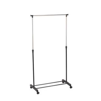 MSV Kleiderständer mit Rollen, Black