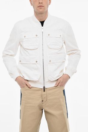 Dsquared2 Cotton Bomber with Distressed Utility Pockets Dsquared2