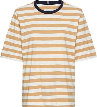 Camel Active Damen T-Shirt mit Streifenmuster Karamell, Womenswear-XL