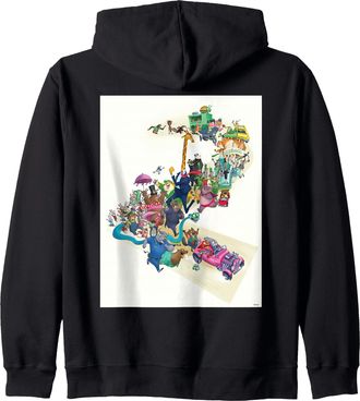 Disney Zootopia 2 Multi-Character Chase Official Poster Art Kapuzenjacke