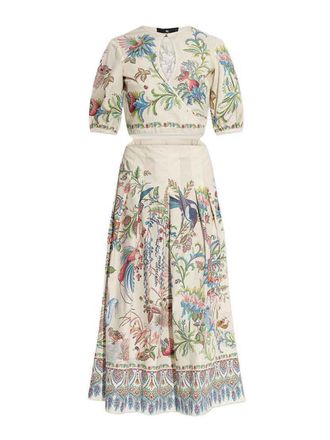 Etro Knielanges Kleid - Wei&szlig;