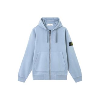 Stone Island Homme, Sweatshirts et sweats &agrave; capuche, Bleu, Taille: XL Sweat &agrave; capuche zipp&eacute;