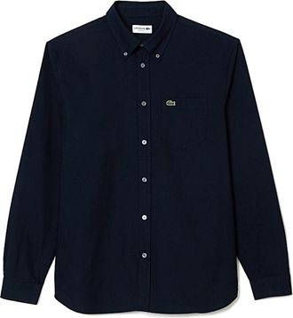 Lacoste Homme, Chemises, Bleu, Taille: 3XL Camicia Oxford