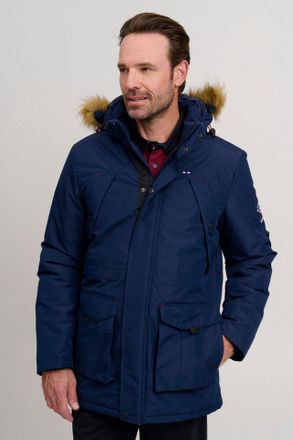 FQ1924 Winterjacke FQAegir Modische Winterjacke mit Fellimitat-Kragen