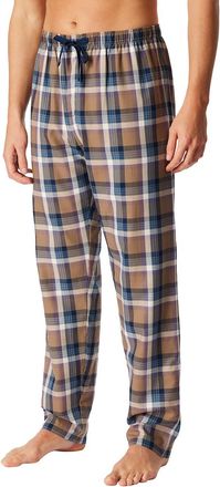 Schiesser Herren Schlafhose lang Web-Mix + Relax-Organic Cotton Pyjamaunterteil, Nougat_182192, 48