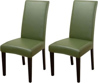 Generic wasserdichte PU-Stuhlbez&uuml;ge Set F&uuml;r Esszimmer - Langlebige Schonh&uuml;llen F&uuml;r K&uuml;che, Hotel & Restaurant, Hochzeit, Event, Bankett, Stretchhussen, Atmungs