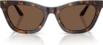 Emporio Armani Cat Eye Full Circle - Femme - Accessoires - Noir - Taille: 55 MM