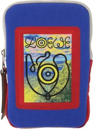 Loewe unisex, Pre-owned, Bleu, Taille: ONE Size Pochette en Toile doccasion