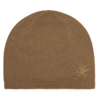Tommy Hilfiger M&uuml;tze Tommy Hilfiger Script AW0AW19105 Hellbraun