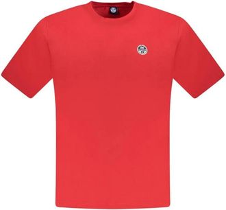 North Sails Rotes Grafikdruck Baumwoll T-Shirt - - Tops - Herren - Rot - XL